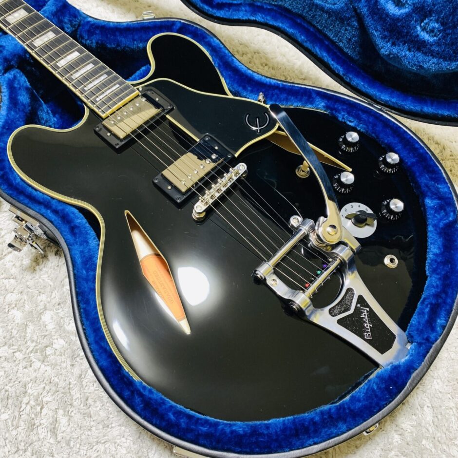 【レビュー】生形真一モデル 「Epiphone Shinichi Ubukata ES-355 Outfit-Ebony」【シグネイチャー】 | ギター情報サイト【ギターハック】